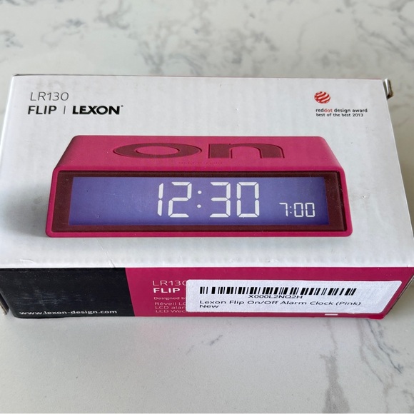 Lexon | Other | Lexon Flip Lcd Alarm Clock Model Lr3 New In Box | Poshmark